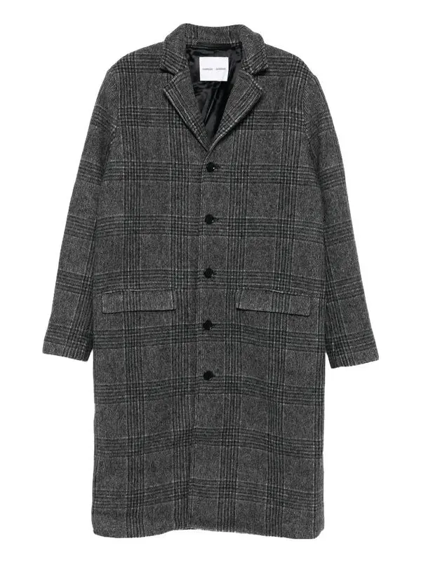 SAMSØE SAMSØE Checked Pattern Coat - Grey