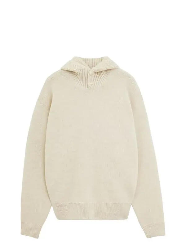 LEMAIRE Hooded Sweater - Beige
