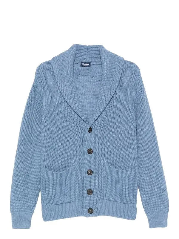 DRUMOHR Cardigan With Shawl Neck - Blue