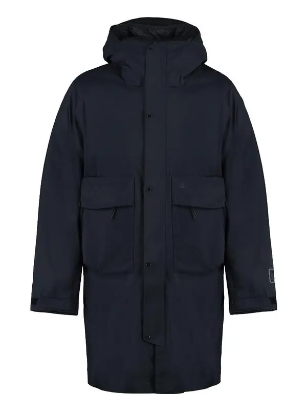 C.P. COMPANY Technical Fabric Parka With Removable Down Jacket - Blue