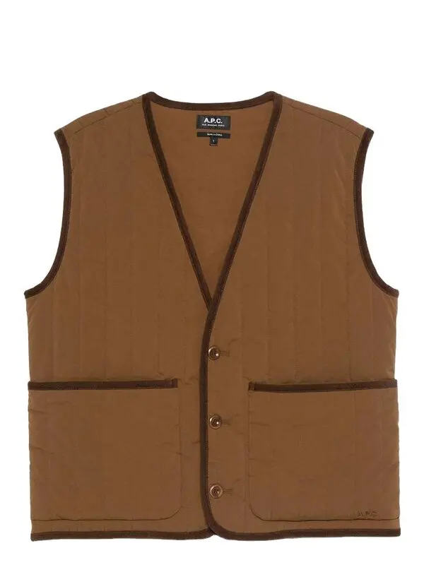 A.p.c. Quilted Outerwear - Brown