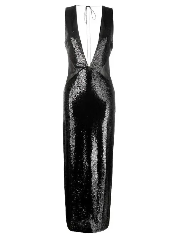 REV Ankle-length Sequin Dress - Black
