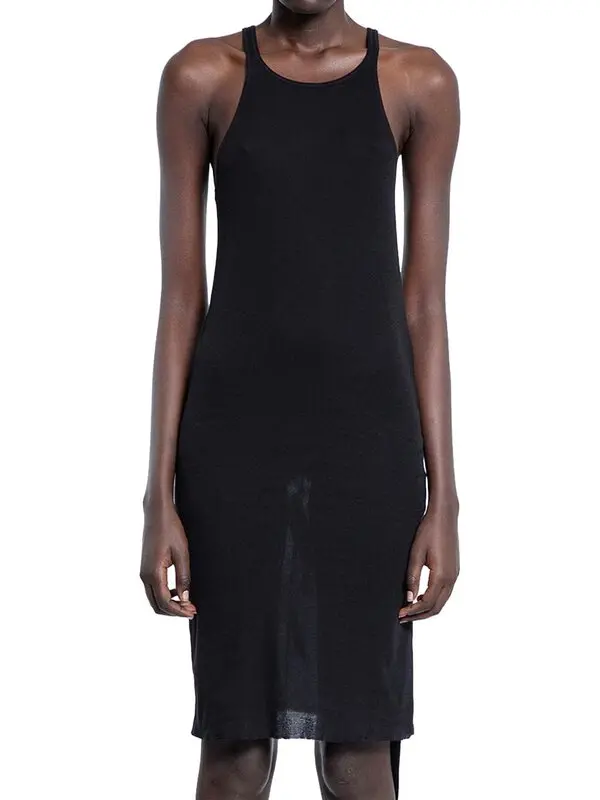 Rick Owens Racer Back Tank Dress - Black