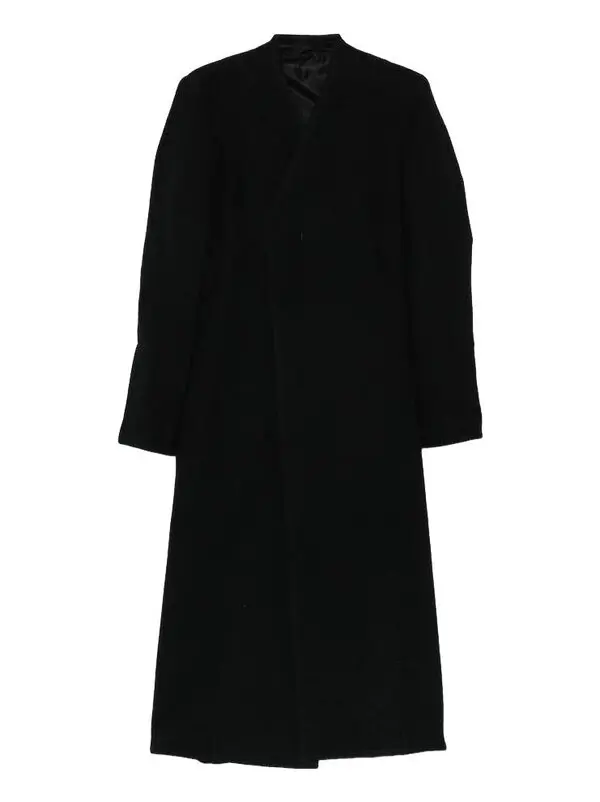 Rick Owens Collared Coat - Black