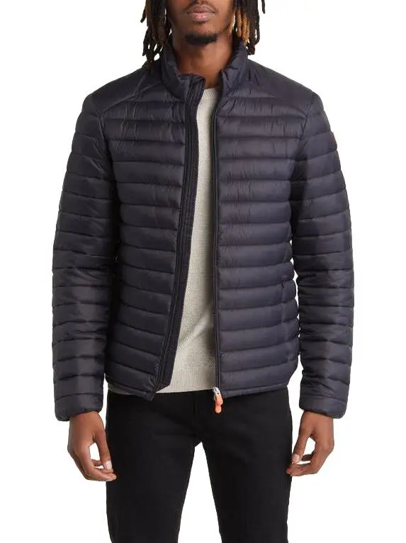 SAVE THE DUCK Alexander Quilted Puffer Jacket - Black