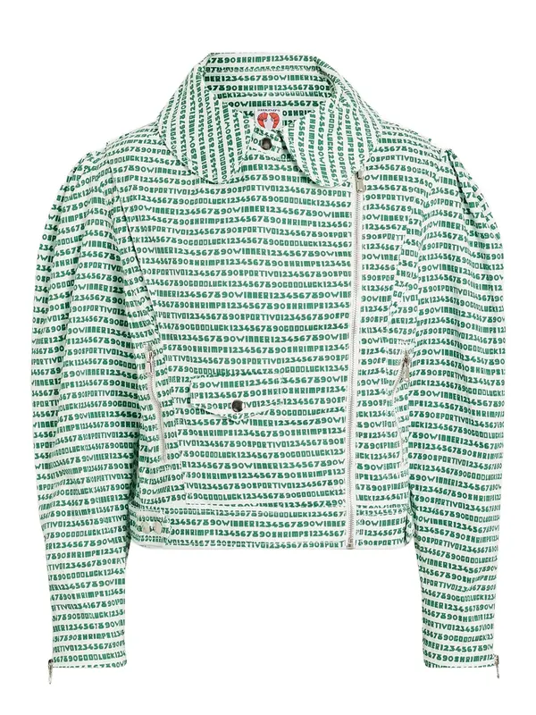 Shrimps Dottie Printed Cotton-twill Jacket - Green