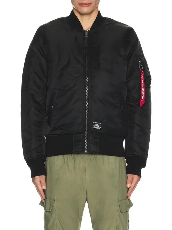 Alpha Industries Ma-1 Regular Fit Flight Jacket - Black