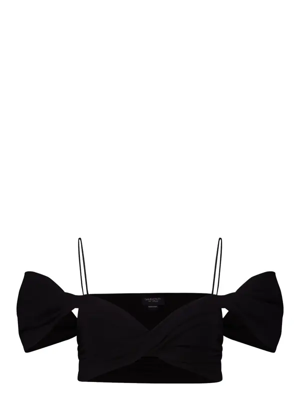 Giambattista Valli Twisted Bandeau Top - Black