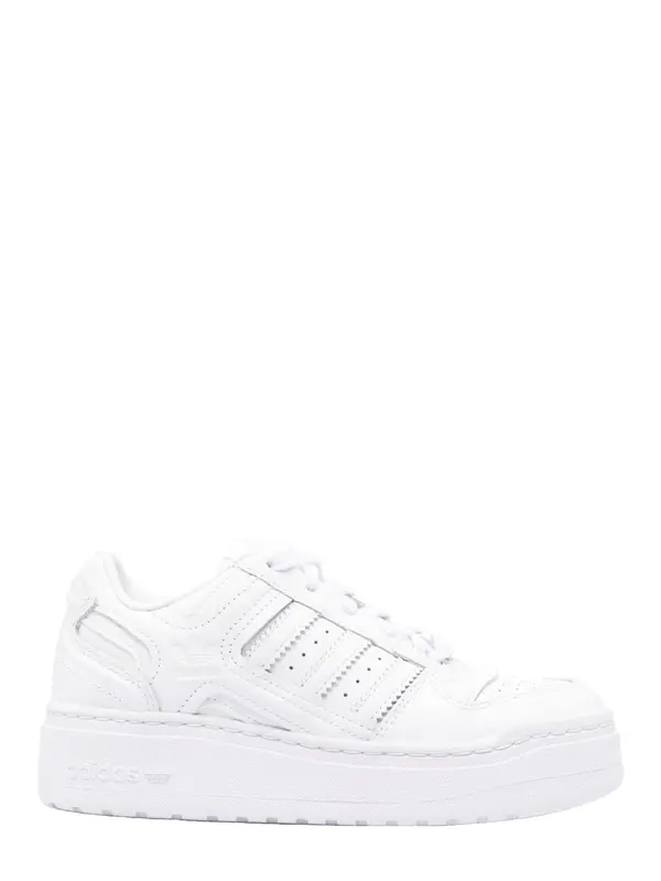 Adidas Logo-patch Leather Sneakers - White