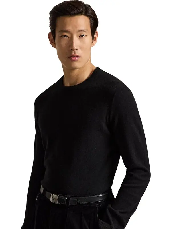 Ralph Lauren Cashmere Crewneck Sweater - Polo Black
