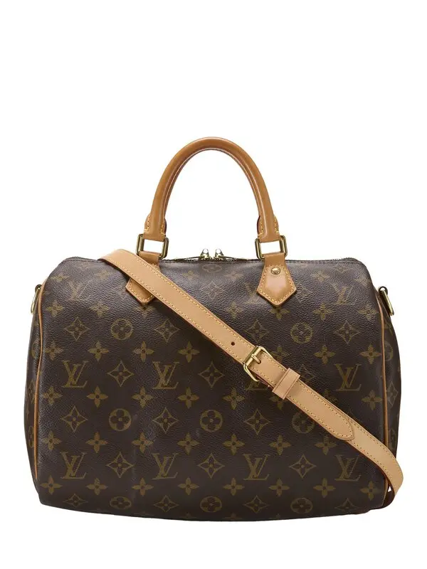 LOUIS VUITTON Monogram Speedy Bandouliere 30 - Brown
