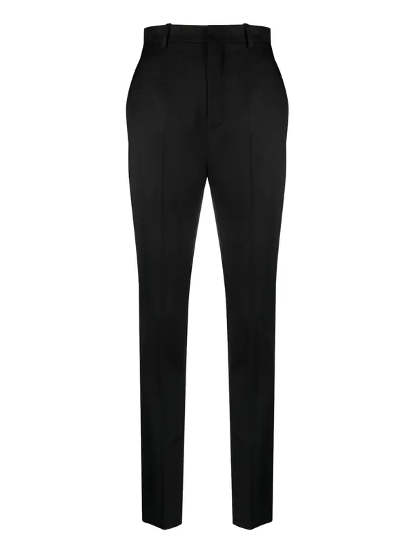 Saint Laurent High-waist Wool Trousers - Black