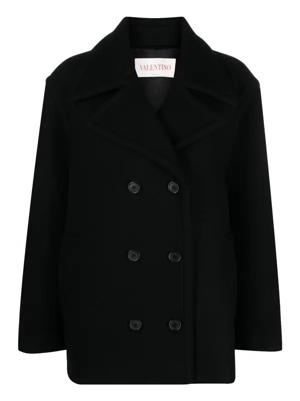 Valentino Garavani Double-breasted Coat - Black