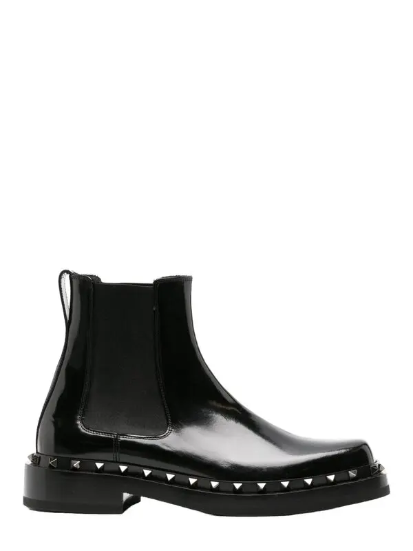 Valentino Garavani Rockstud Beatle Boots - Black