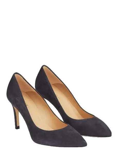LK BENNETT Floret Pointed Toe Pumps - Navy