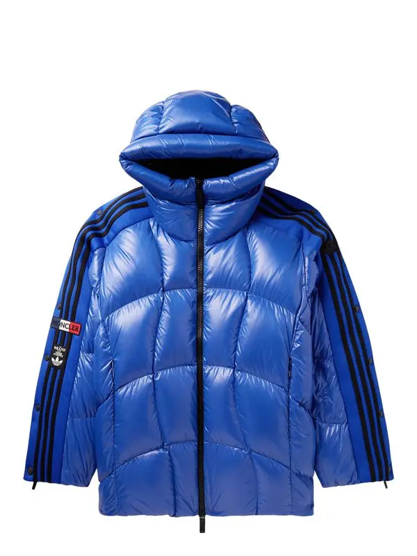 Moncler X Adidas Originals Beiser Hooded Down Jacket - Blue