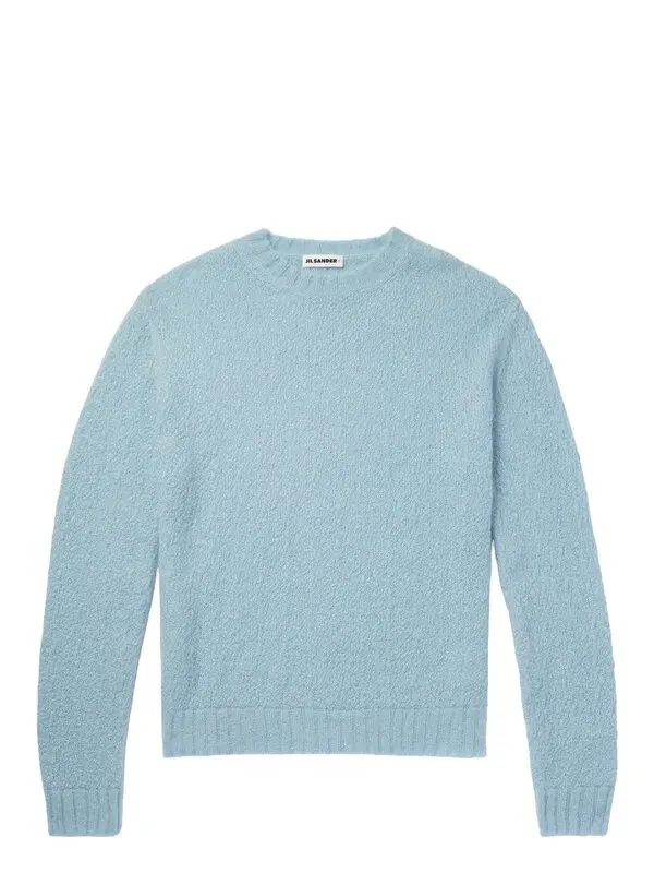 JIL SANDER Brushed Mohair-blend Sweater - Blue