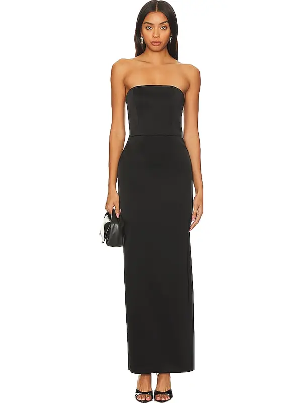 Alice + Olivia Doreen Maxi Dress - Black