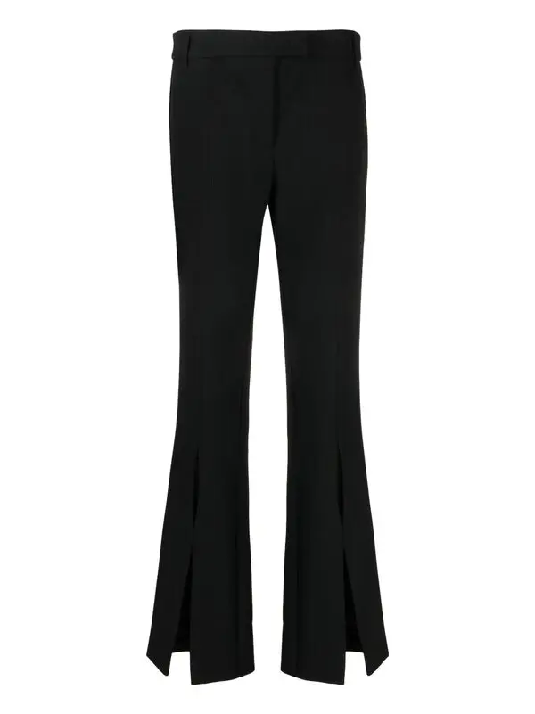 Versace Logo Flared Trousers - Black