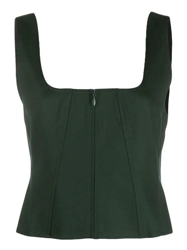 GESTUZ Fenayagz Corset Top - Green