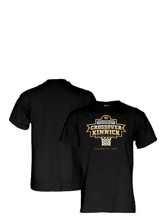 BLUE 84 Iowa Hawkeyes Basketball Crossover At Kinnick T-shirt By - Black