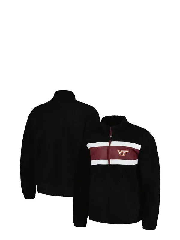 G-III SPORTS BY CARL BANKS Virginia Tech Hokies Pinch Runner Half-zip Top - Black