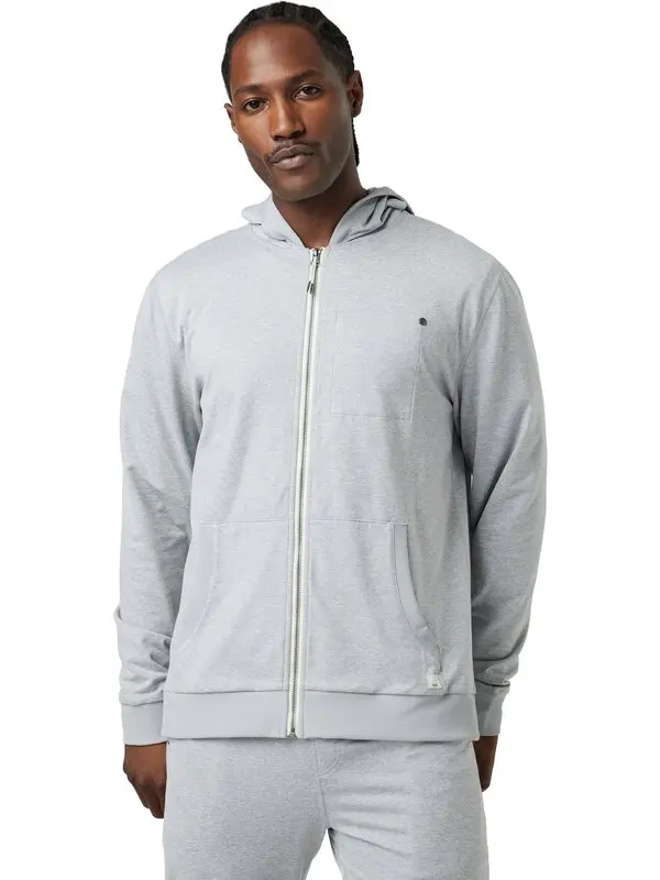 Vuori Coronado Hoodie - Light Heather Grey