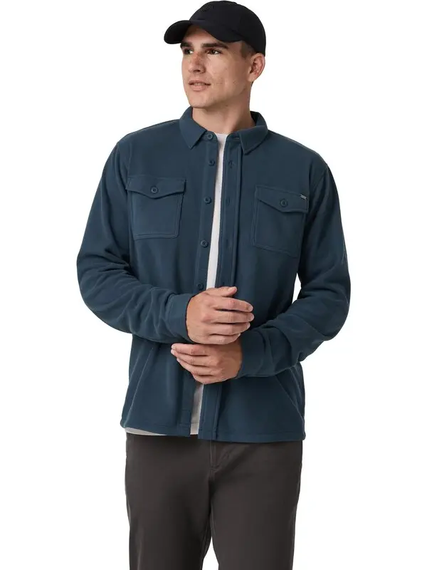 Vuori Aspen Shirt Jacket - Ocean Blue