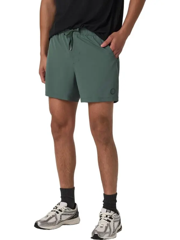 Vuori Kore Lined 5" Shorts - Agate Green Tonal