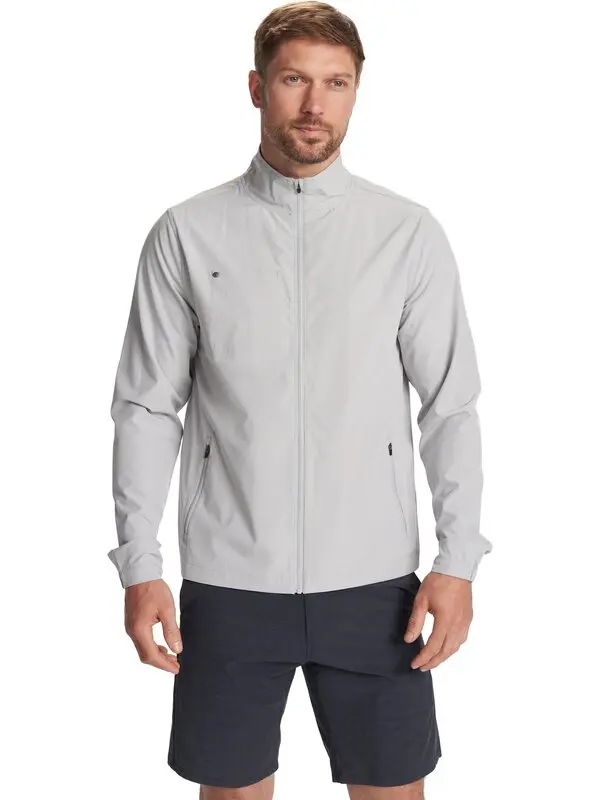Vuori Venture Track Jacket - Platinum Linen Texture