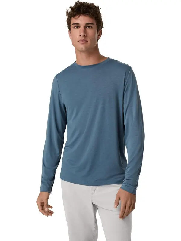 Vuori Long Sleeve Current Tech Tee - Pond