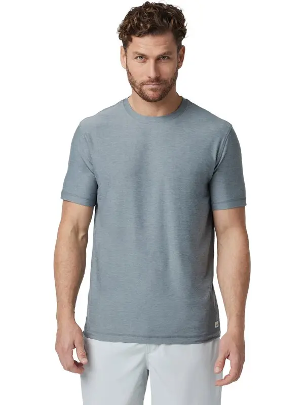 Vuori Strato Tech T-shirt - Dusty Blue Heather