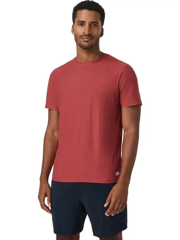 Vuori Strato Tech T-shirt - Fire Heather