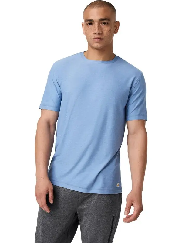 Vuori Strato Tech T-shirt - Isle Blue Heather