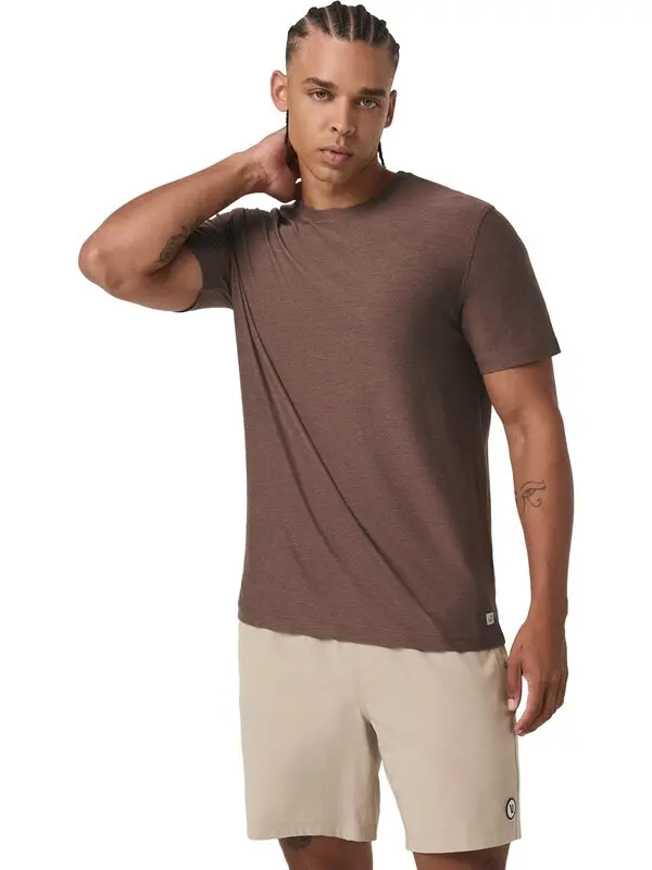 Vuori Strato Tech T-shirt - Sable Heather
