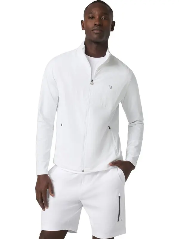 Vuori Sunday Eement Track Jacket - White