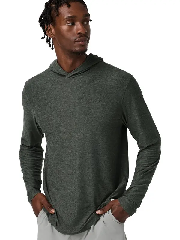 Vuori Strato Tech Hoodie - River Rock Heather