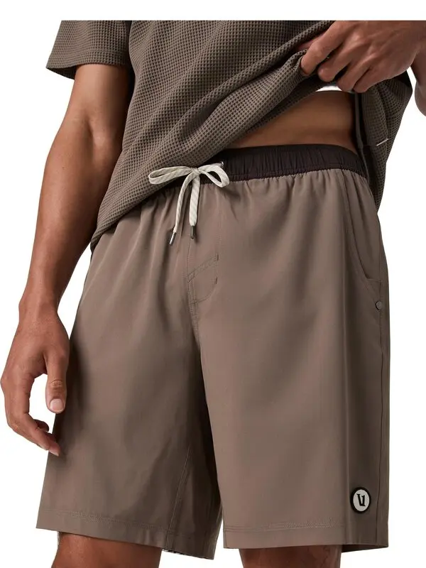 Vuori Kore Lined 9" Shorts - Bark