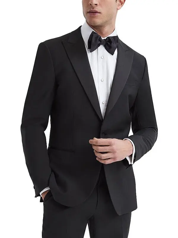 REISS Poker Modern Fit Tuxedo Jacket - Black