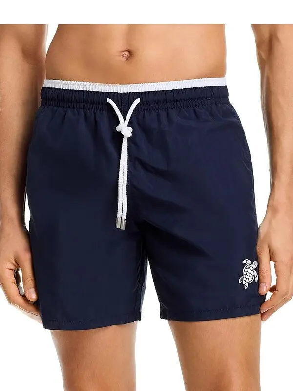 Vilebrequin Solid Tortoise 6" Swim Shorts - Navy/white
