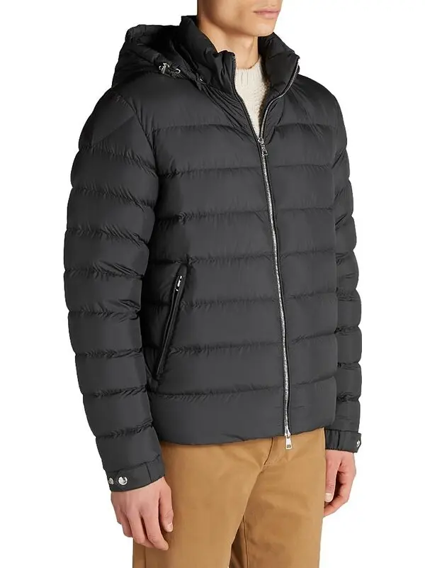 Moncler Arneb Hooded Down Puffer Jacket - All Black