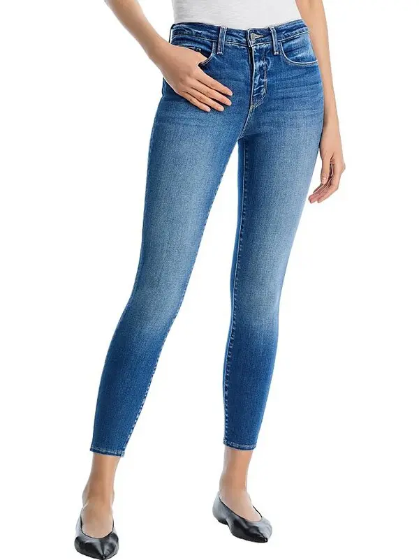 L'Agence Margot High-rise Cropped Skinny Jeans - Cambridge