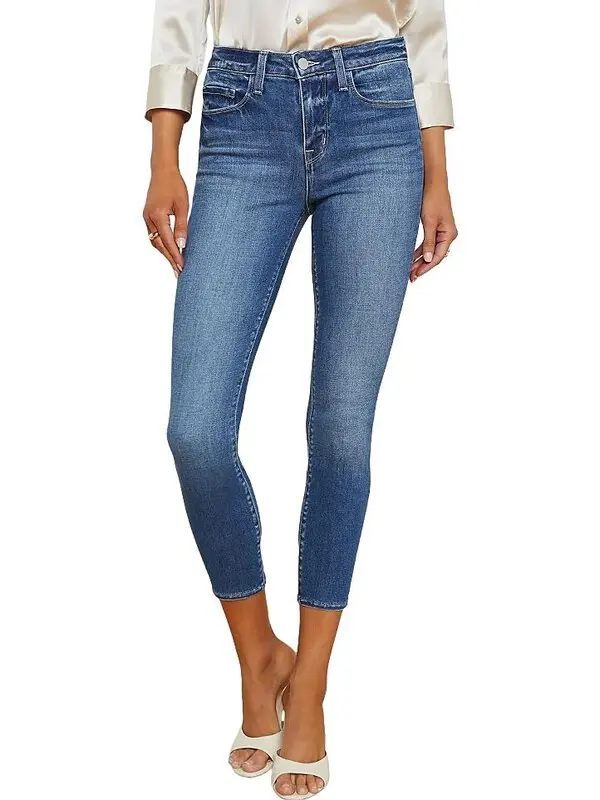 L'Agence Margot High-rise Cropped Skinny Jeans - Cambridge