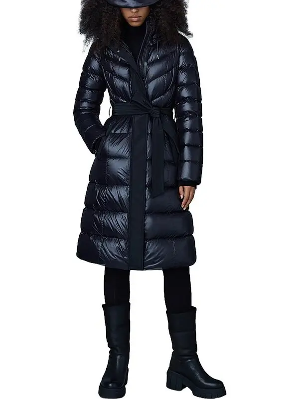 Mackage Coralia Hooded Down Puffer Coat - Black
