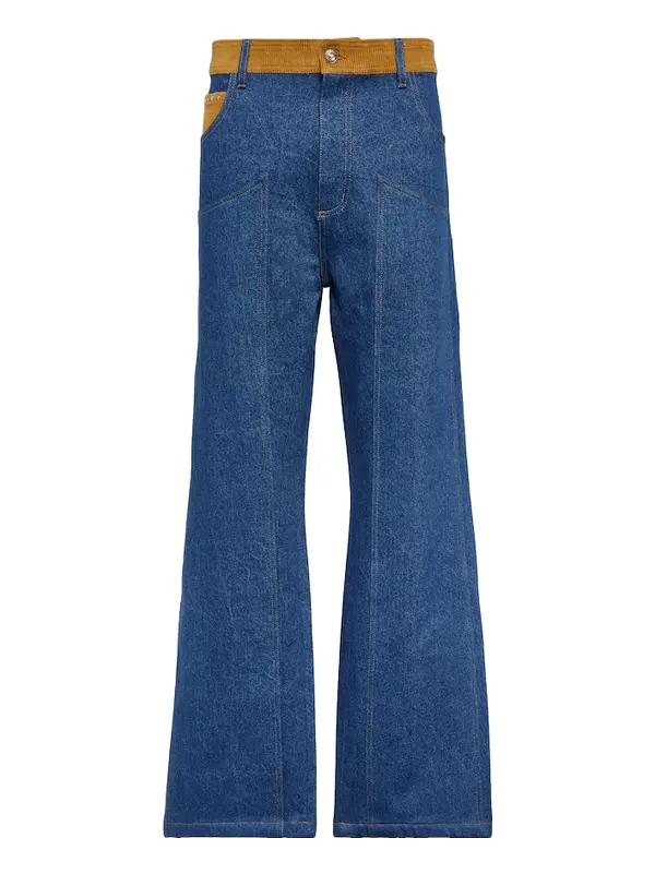 WALES BONNER Cymbal Wide-leg Jeans - Blue