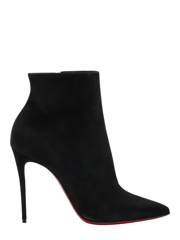 CHRISTIAN LOUBOUTIN 100mm So Kate Suede Booties - Black