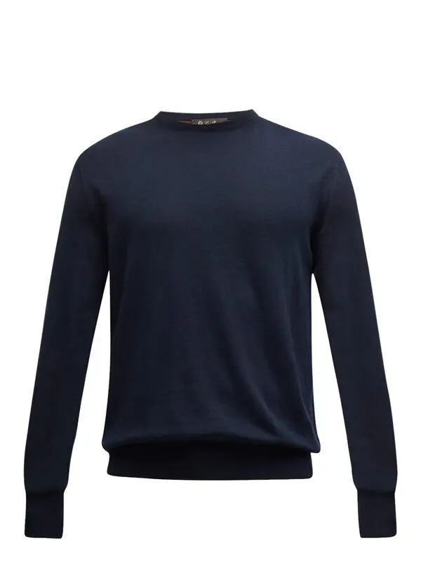 Loro Piana Cash Light Crewneck Sweater - Blue/navy