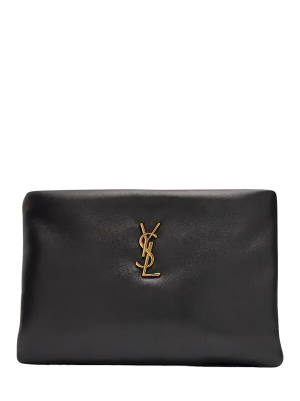 Saint Laurent Calypso Small Clutch - Noir