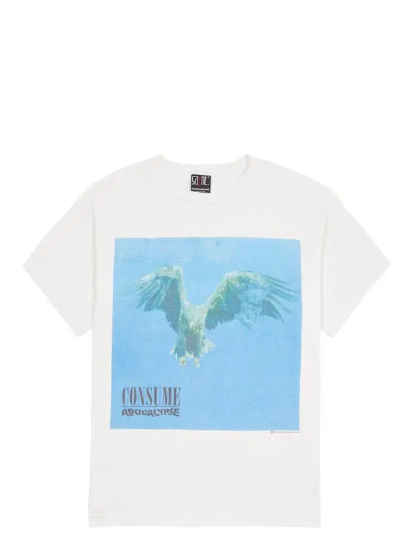 SAINT MXXXXXX Nightmare Printed Cotton T-shirt - White