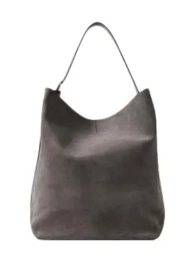 TOTEME Suede Tote Bag - Gray